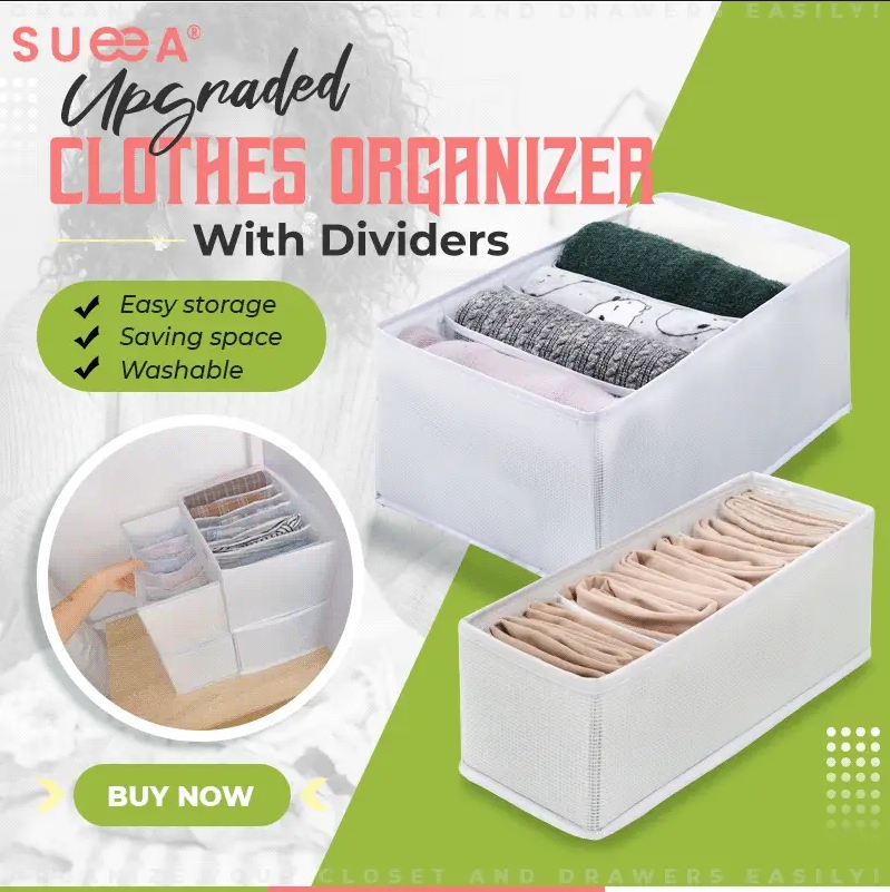 Upgraded Clothes Organizer With Dividers – luckyao